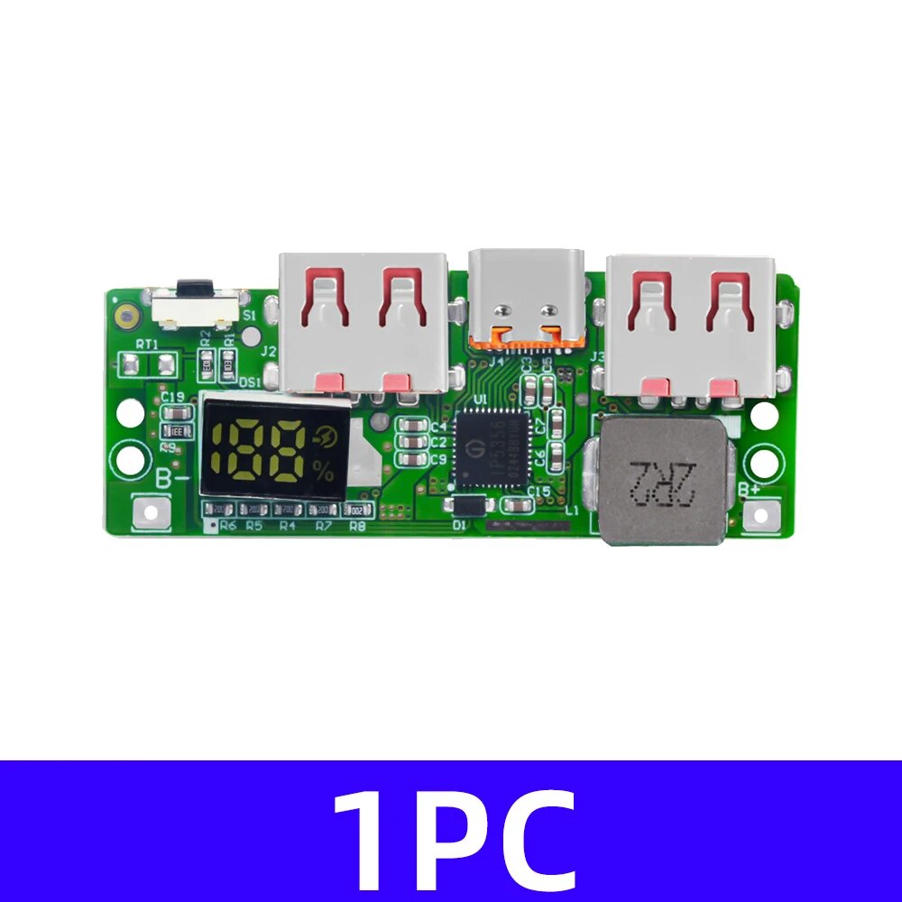 Аккумулятор 5V 3A с дисплеем, 1pcs