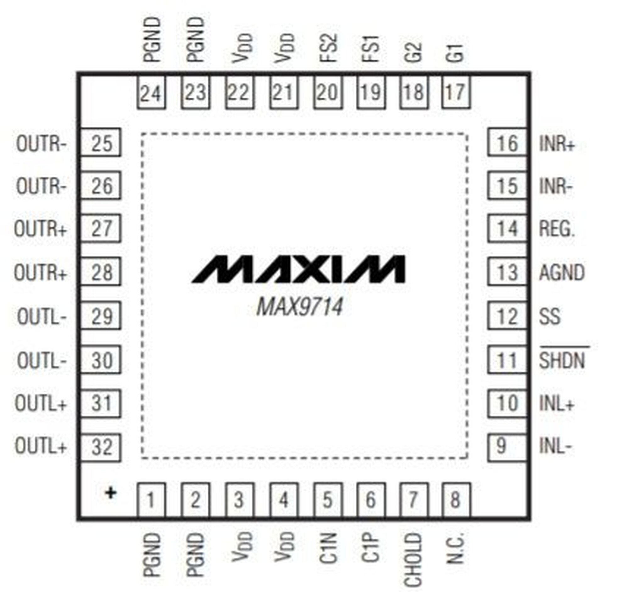 Микросхема MAX9714