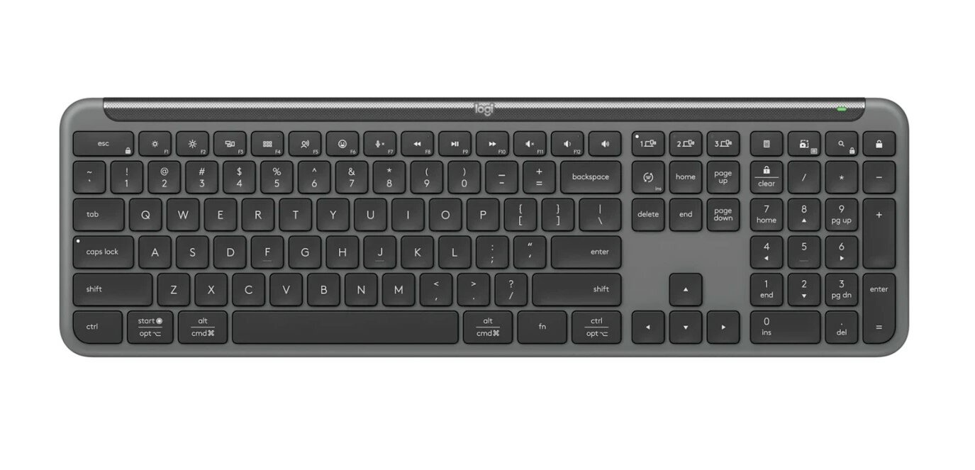 Беспроводная клавиатура Logitech Signature Slim K950 Graphite, черный