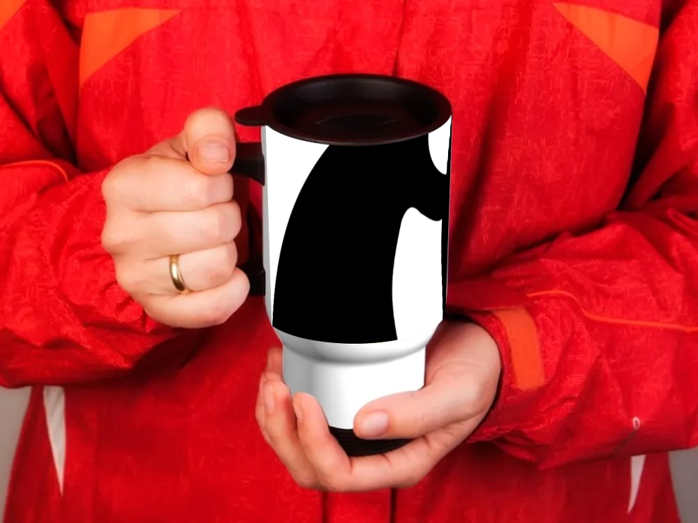 Тремокружка для авто с принтом "Пожилые люди, пенсионер, ренту" 0.5 л.