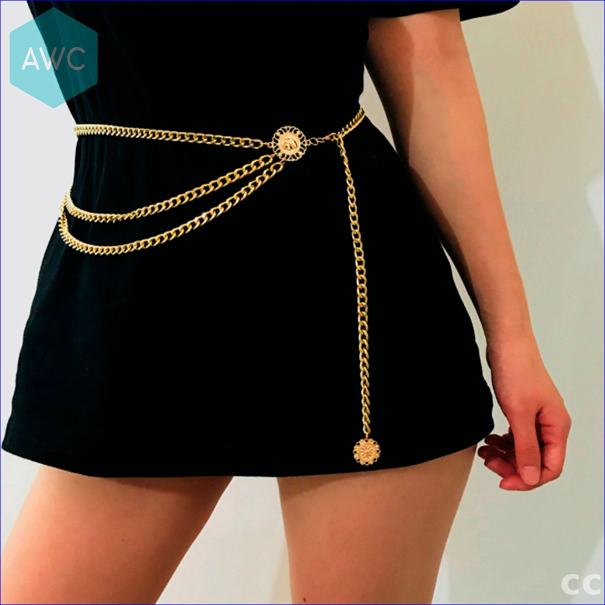 All With Care / Цепочка на пояс / Золотая