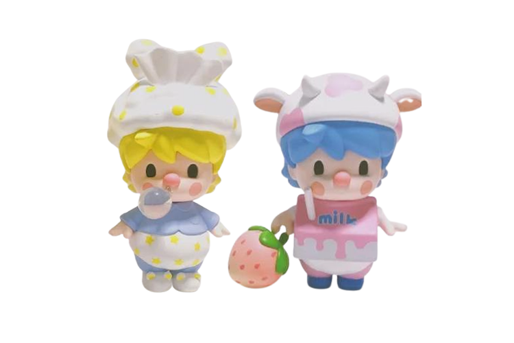 POP MART Grocery Collection First Generation Mystery Box, Confirmed-Tissue+Strawberry Milk (Open)