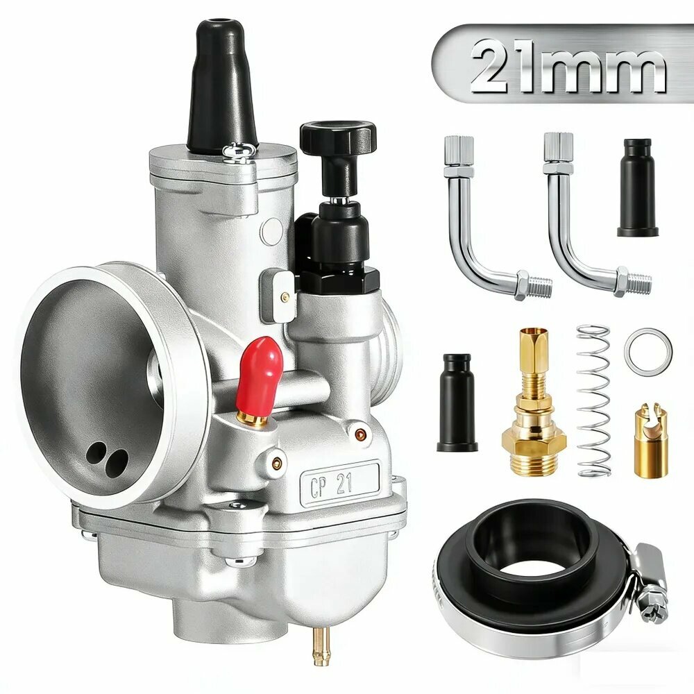 21mm Карбюратор Polini CP, 15-24мм, для мотоциклов, кросса, ATV, UTV