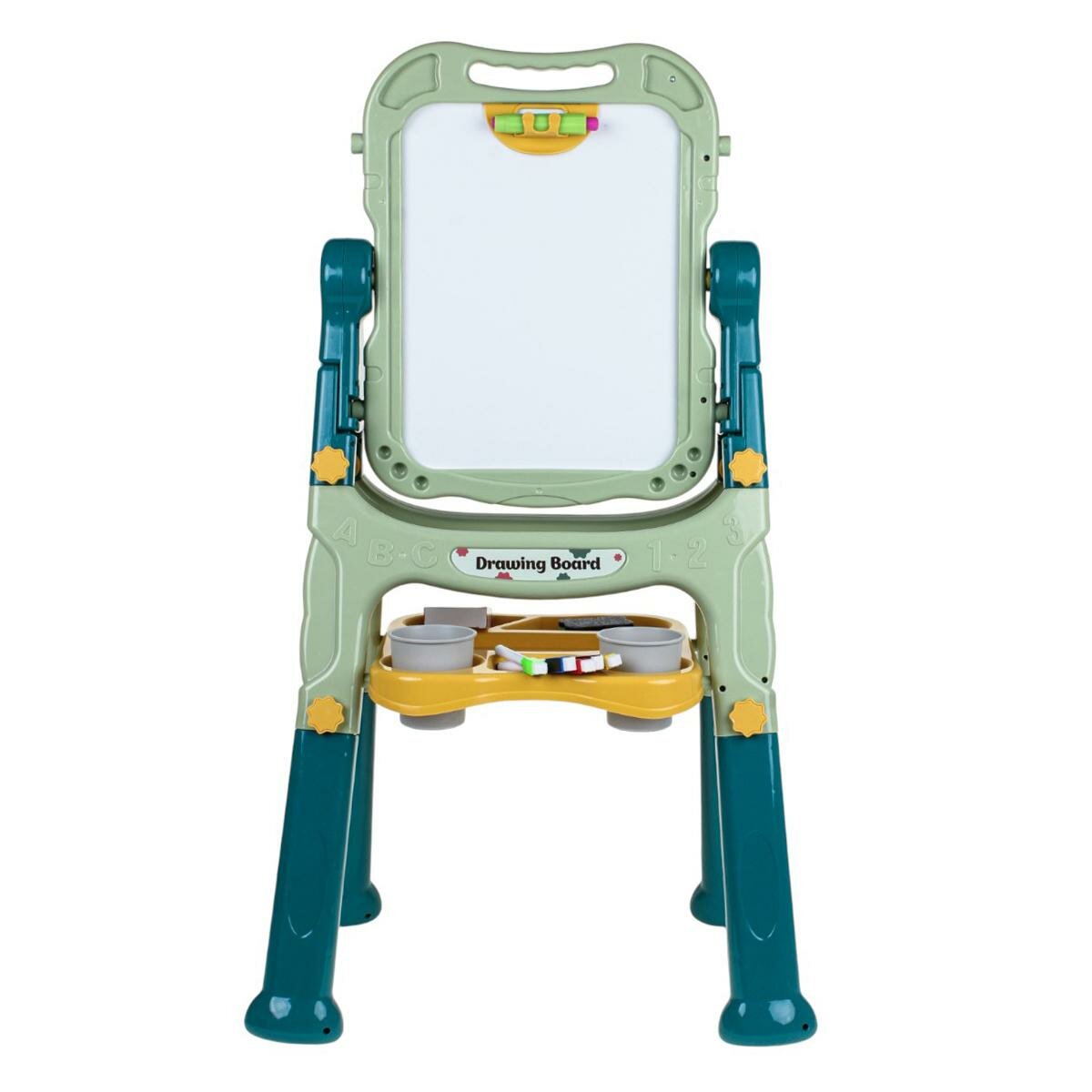 Доска для рисования с пеналом, регулируемая высота, магнитная, в ассортименте