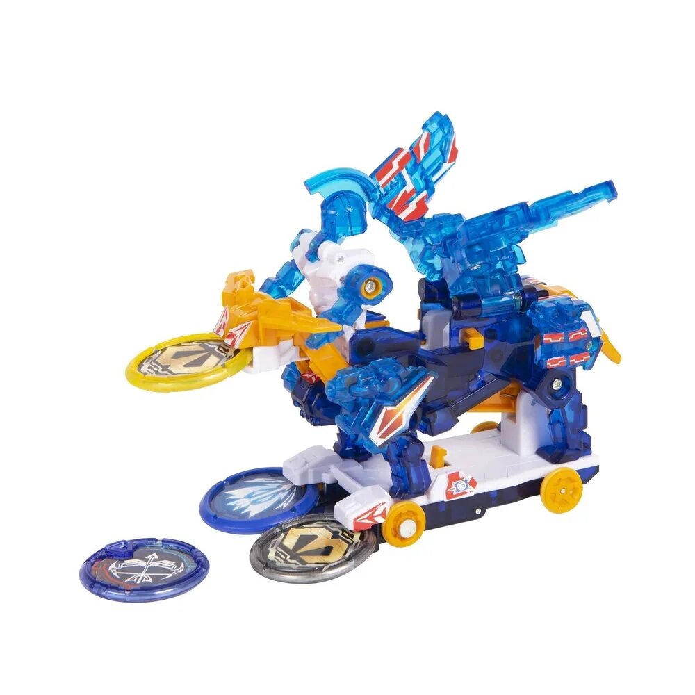 Трансформер Auldey Robot Transformers Игрушка-трансформер сине-бело-желтого цвета для мальчиков от 5-7 лет — фото 1