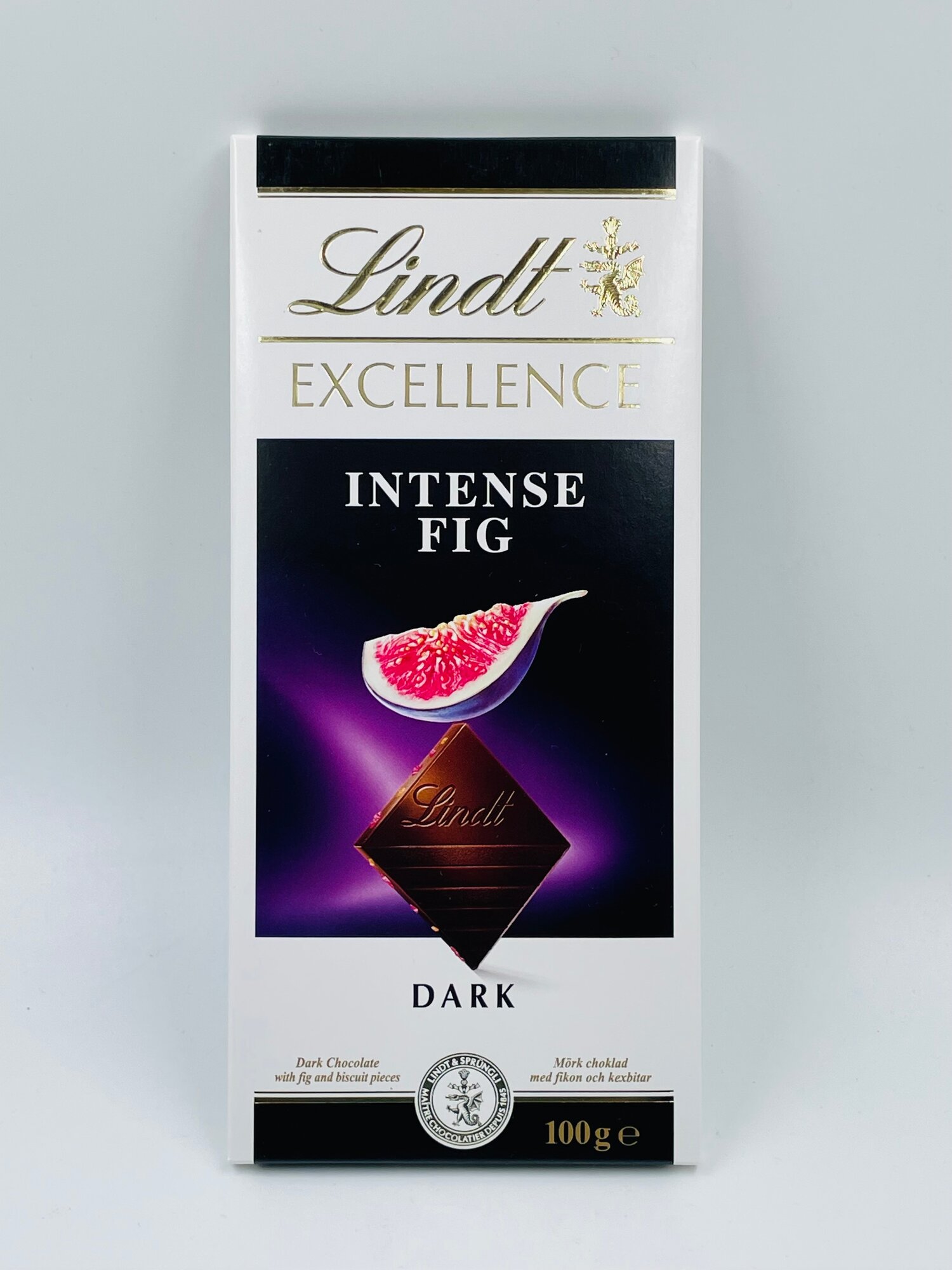 Lindt Excellence темный шоколад с Инжиром , 100 г (Швейцария)