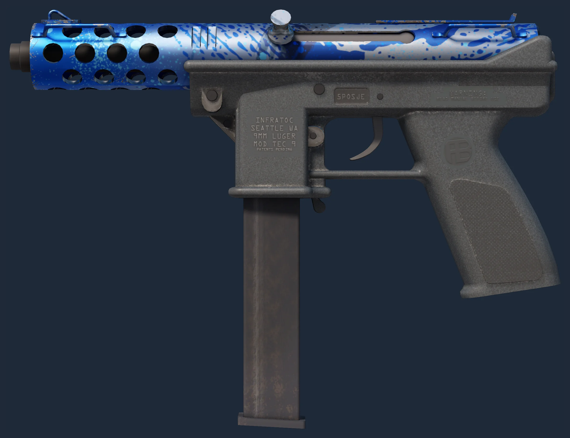 StatTrak™ Tec-9 | Ледниковый покров (Немного поношенное) Скины CS2 с быстрой автовыдачей steam trade