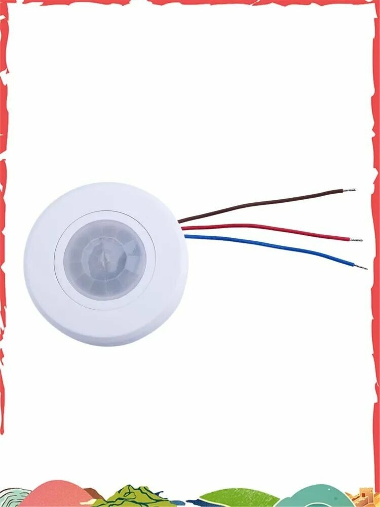 110-220 В потолочный датчик движения с ИК-датчиком, выключатель света, 200 Вт, ультратонкий инфракрасный индукционный выключатель, регулировка времени задержки, света