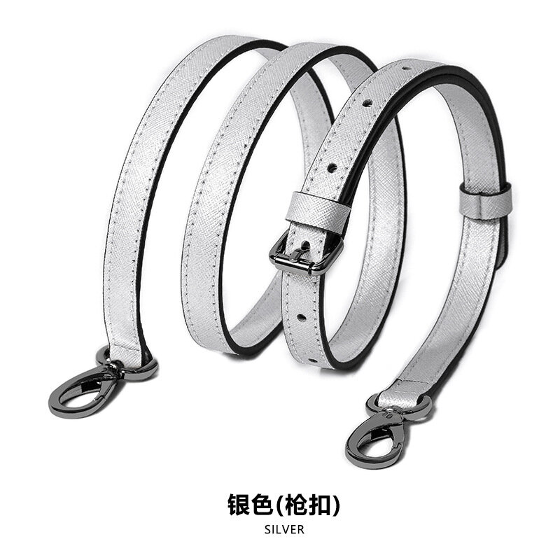 Сумка-мессенджер Ma Huangshi MK bag, женская, кожаная, с регулируемым ремнем, серебряная