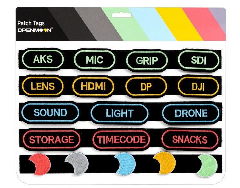 Наклейки-патчи OPENMOON Camera Gear Patch Tags (Label Stickers) (A - OPT01)