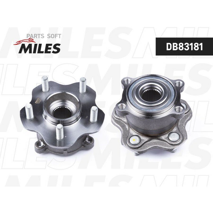 MILES DB83181 Ступица колеса с подшипником задняя INFINITI EX J50/FX S51/G V36/M35/37/45/Q50/QX50/70 05-. ()