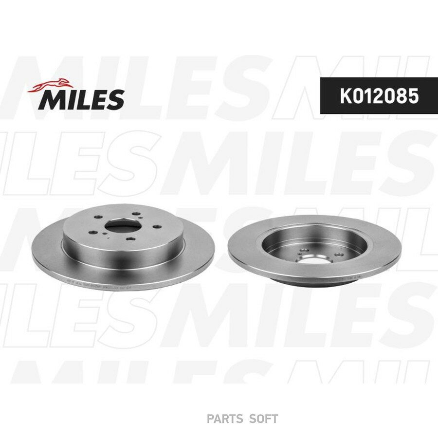 MILES K012085 Диск тормозной GEELY ATLAS 18- задний D 308мм. ()