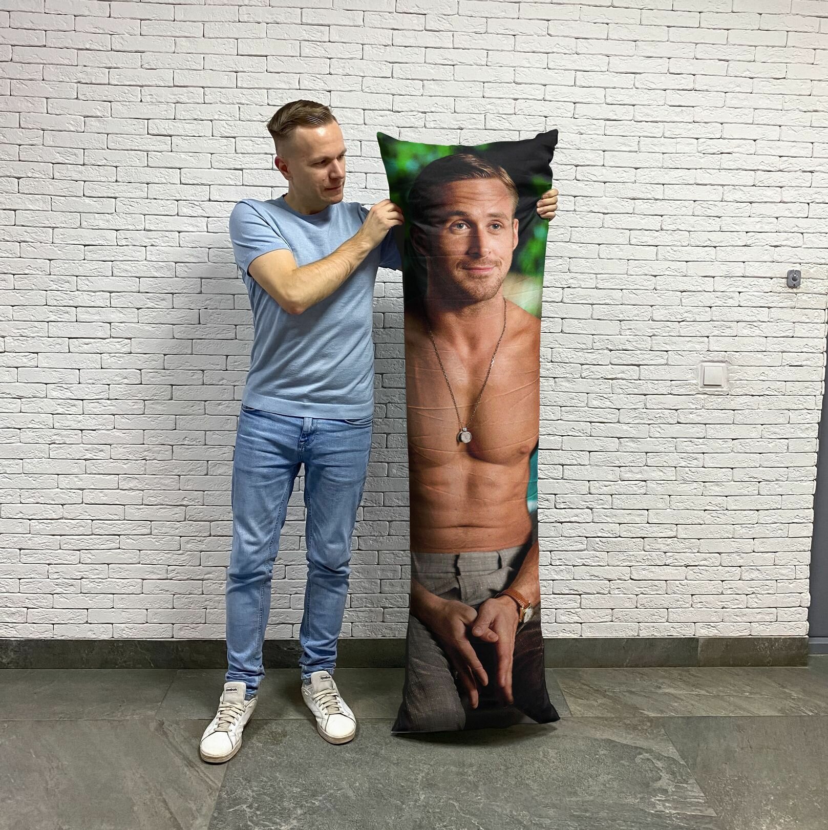 Подушка дакимакура Райан Гослинг 50x170 см
