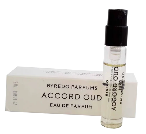 Byredo Accord Oud миниатюра парфюмерной воды 2 мл для женщин и мужчин - Аккорд Уд Байредо