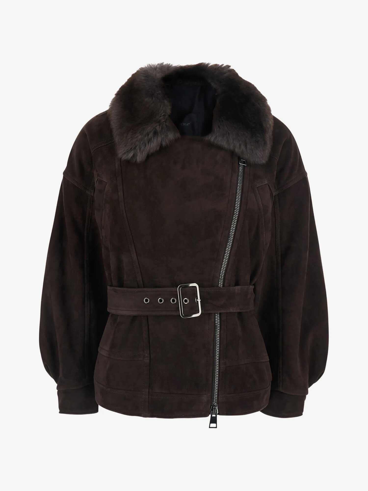 Куртка Blancha Suede belted jacket, размер 40