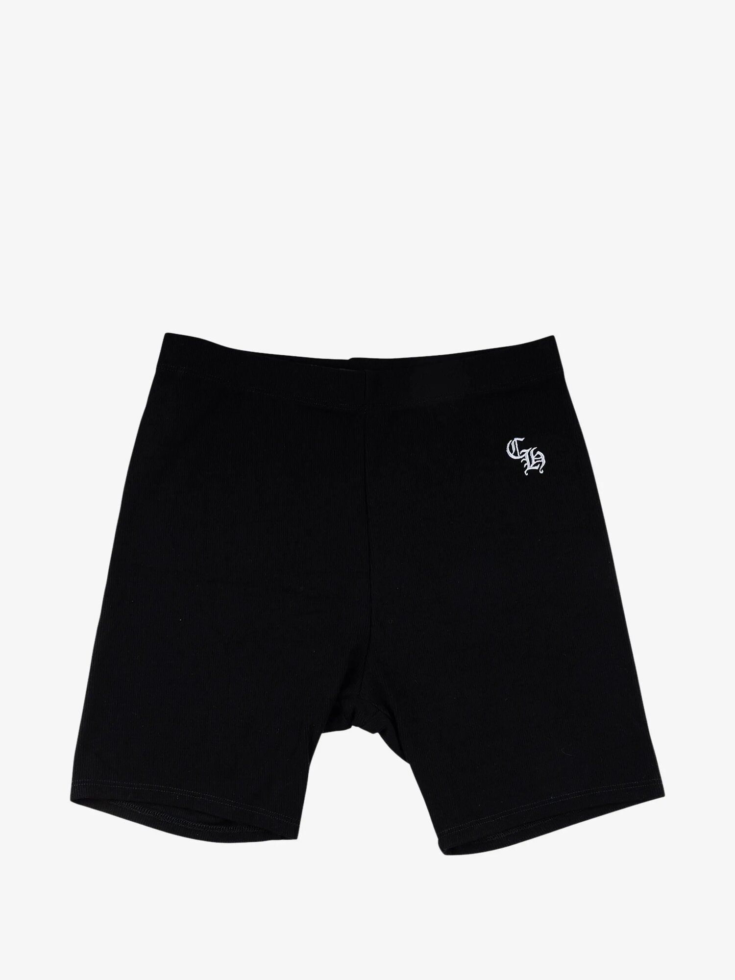 Шорты Logo-embroidered ribbed biker shorts