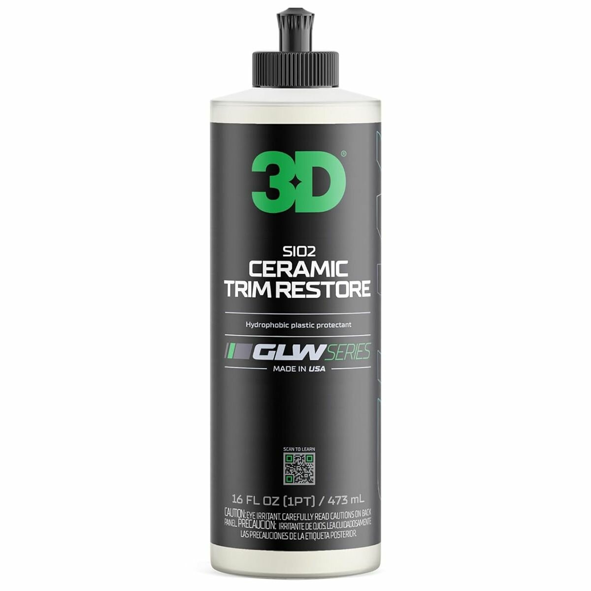 Средство для восстановления внешнего пластика SiO2 Ceramic Trim Restorer серия GLW 3D (473мл)