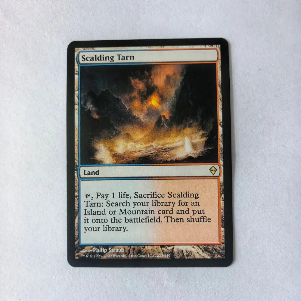 Карта Magic: The Gathering Scalding Tarn, Zendikar, Земля-поисковик, Английская