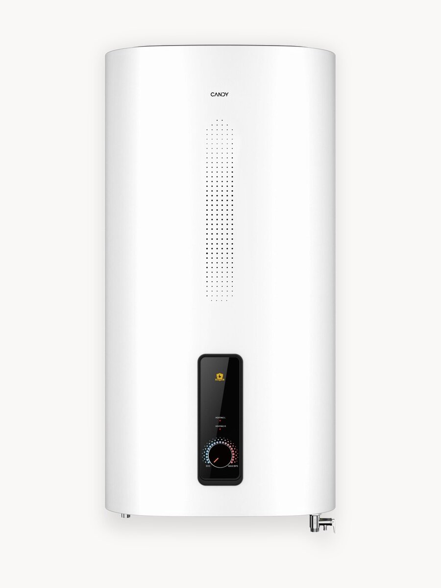 Водонагреватель накопительный CANDY CF80V-P3, 80 литров, 2000 Вт, эмалированный бак, магниевый анод, защита от перегрева, Shock proof, белый