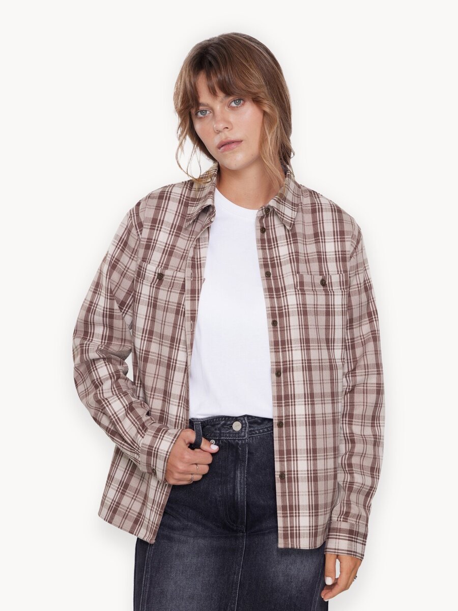 Рубашка из мягкой фланели с вискозой