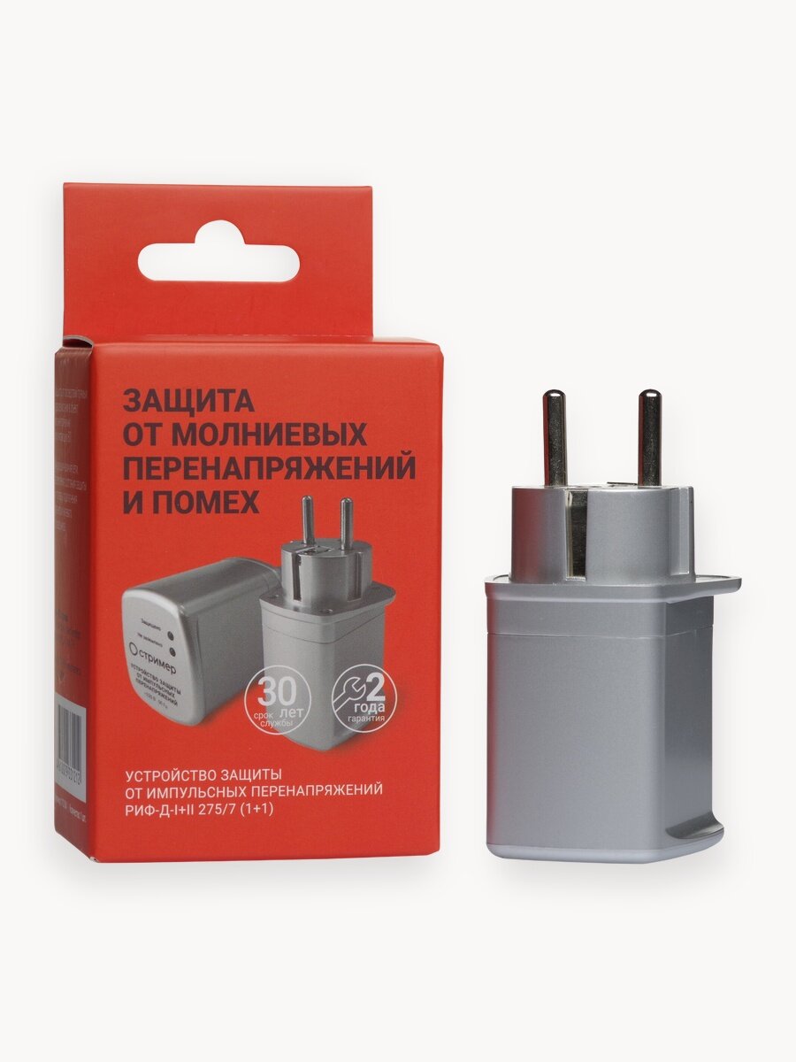 Устройство защиты от импульсных перенапряжений УЗИП РИФ-Д-I+II 275/7 (1+1) Стример (112 004)