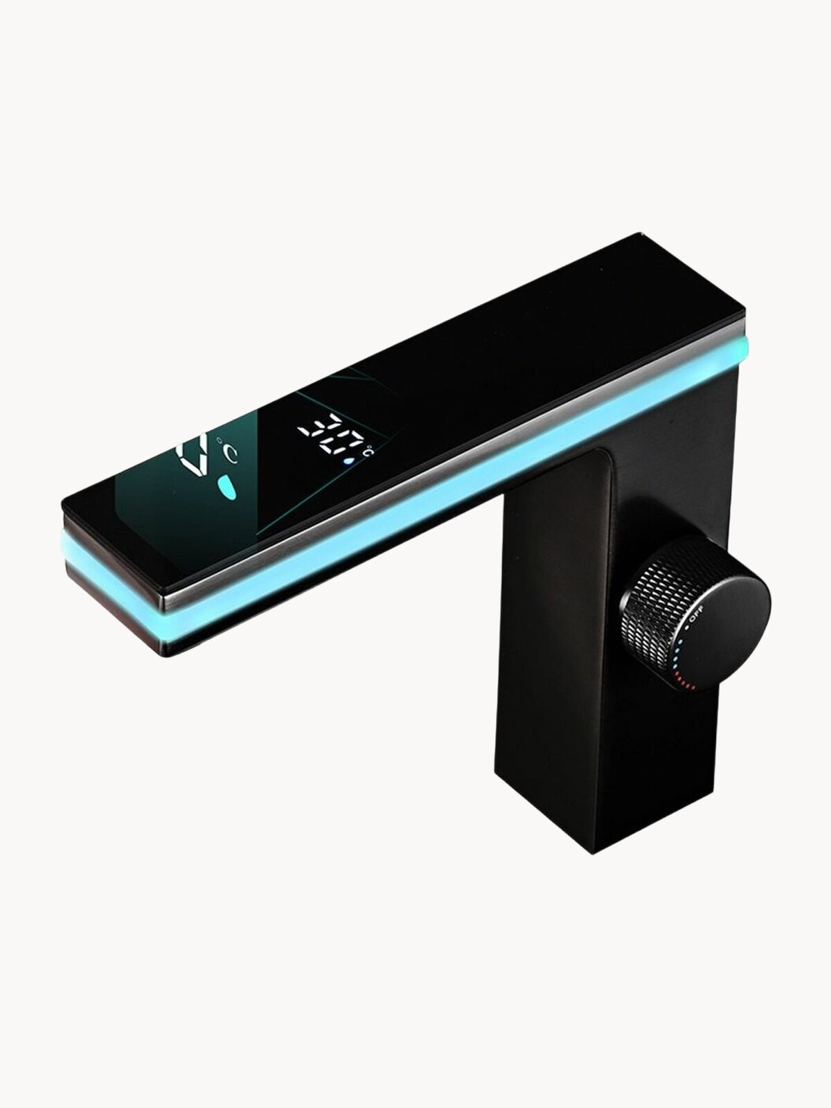 Умный светодиодный смеситель для ванной комнаты, цифровой дисплей температуры, Смеситель для горячей и холодной воды, простая установка для раковины бассейна