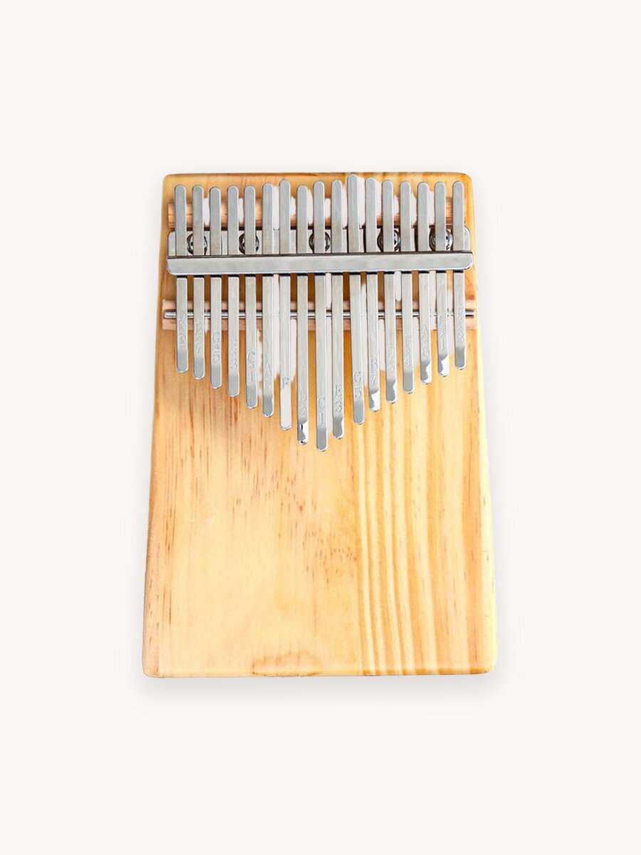 Музыкальный инструмент Music Life Калимба, дерево, металл, 17 нот, бежевый