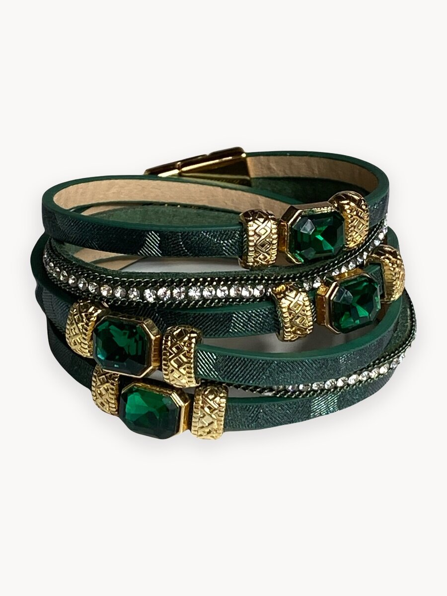 Браслет Florento, кристалл, металл, стекло