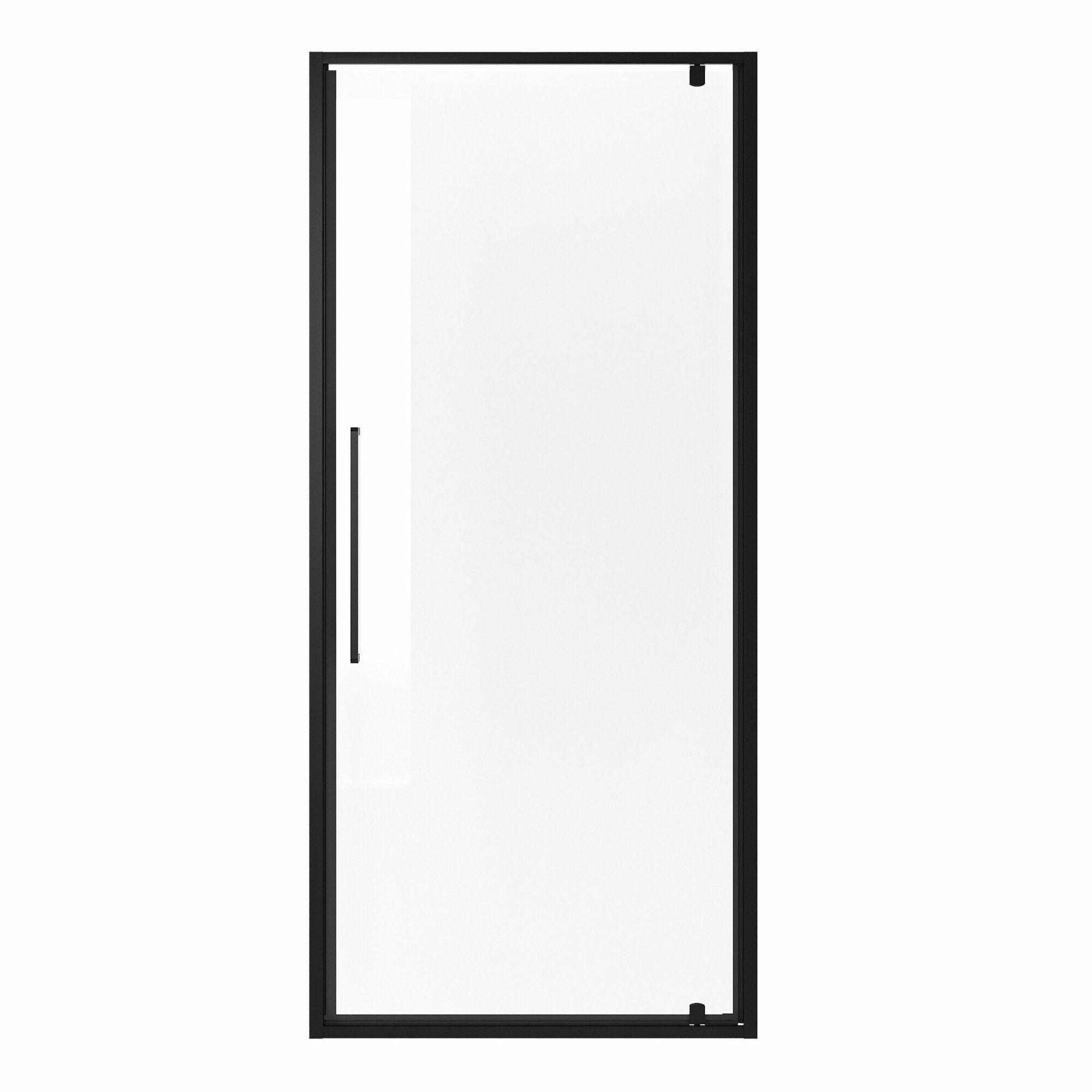 Дверь в нишу Niagara Nova NG-85-10AB (100х195) черный матовый, стекло прозрачное, дверь распашная,1 место