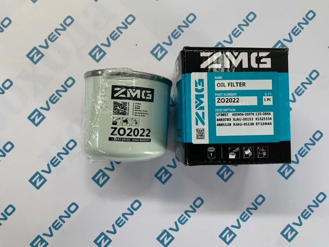 Фильтр масляный ZMG ZO2022 (ST10944; LF3657; LF3776; 120-0664; CA1200664; 400404-00076) Kubota Hitachi Mitsubishi Caterpillar