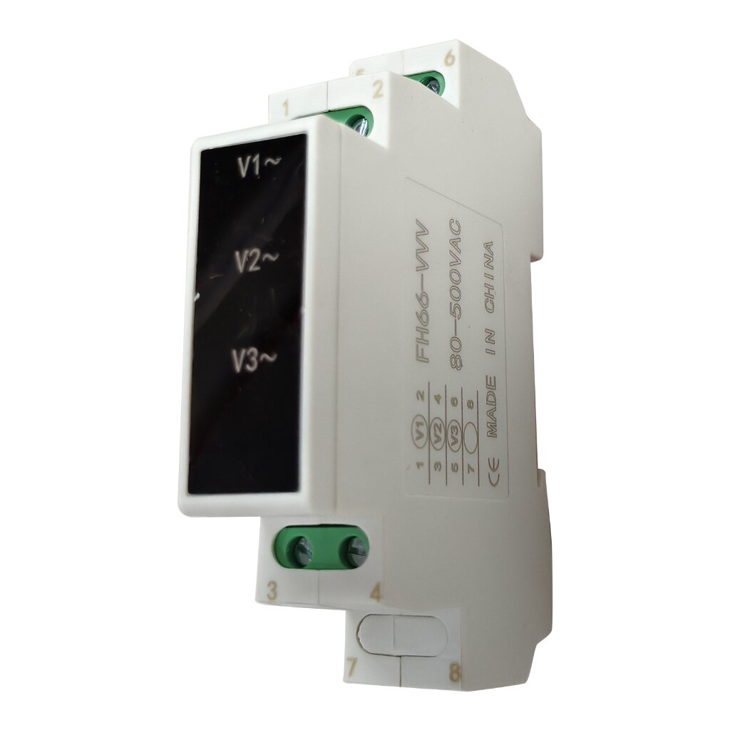 Трехфазный Измеритель Напряжения Volt-Test-Monitor С креплением на Din-рейку AC80V-500V LED Digital Mini Modular-Индикатор Вольтметра