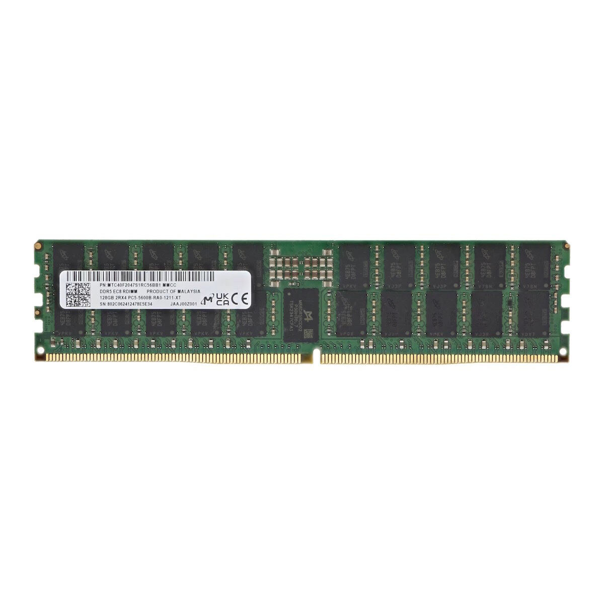 Оперативная память Micron MTC40F2047S1RC56BB1 128 Гб, DDR5, 5600 МГц