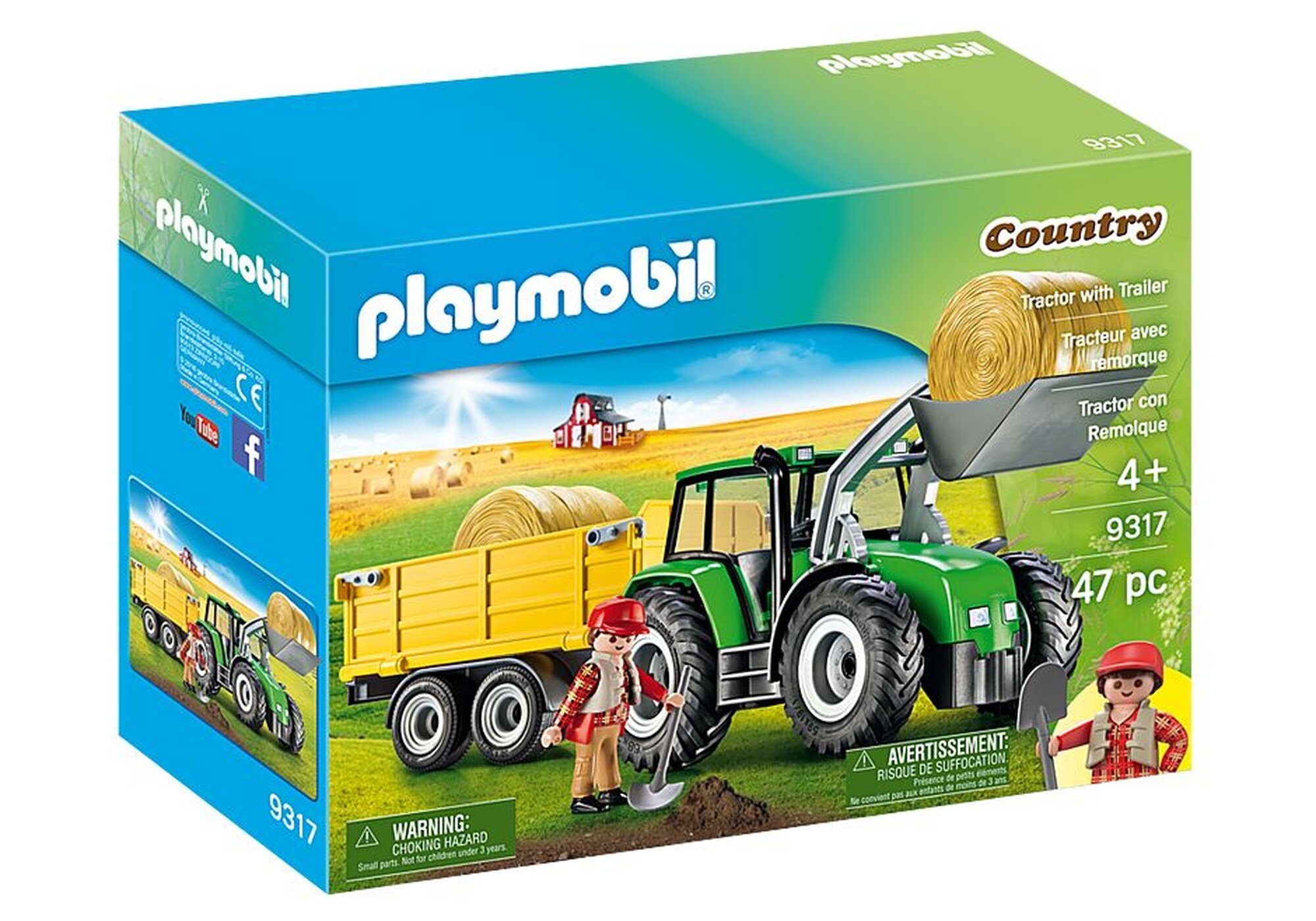Констурктор Playmobil Country 9317 трактор с прицепом лимитированный набор