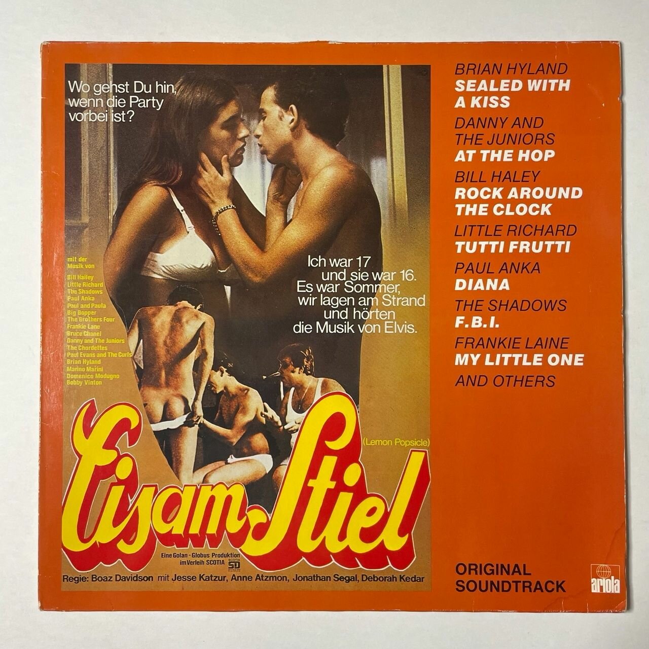 Винтажная виниловая пластинка LP Горячая жевательная резинка: Мороженое на палочке Eis Am Stiel Soundtrack (Germany 1978)