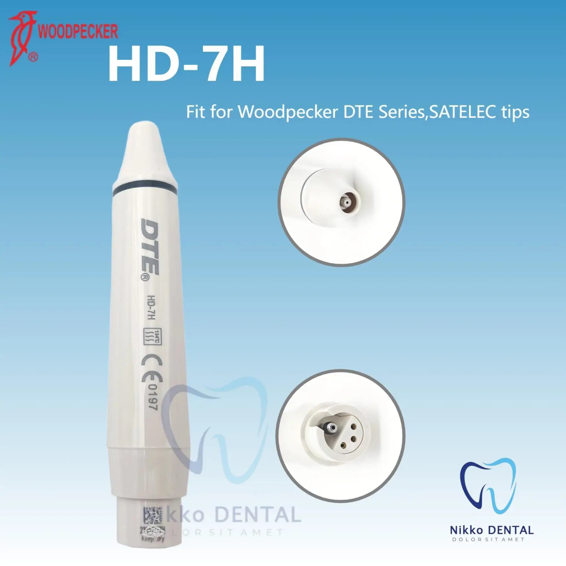 Наконечники для ультразвукового скалера Woodpecker HW-5L, HW-3H, HD-7L, HD-7H DTE HD-7H