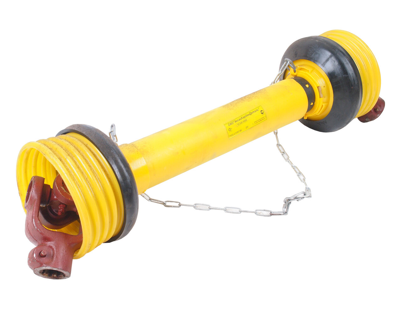 Вал карданный мтз-80,82,1221 привода щетки в кожухе 8 шлиц 8 шлиц l 1000мм акд