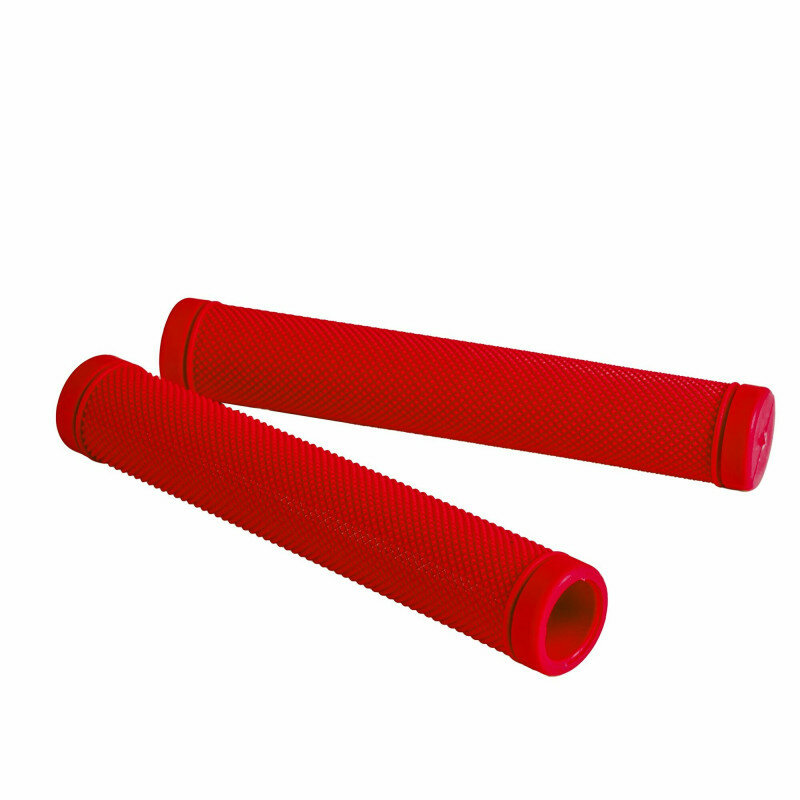 Ручки на руль для велосипеда грипсы H95 удлиненные 178мм, резиновые, противоскользящие, красные