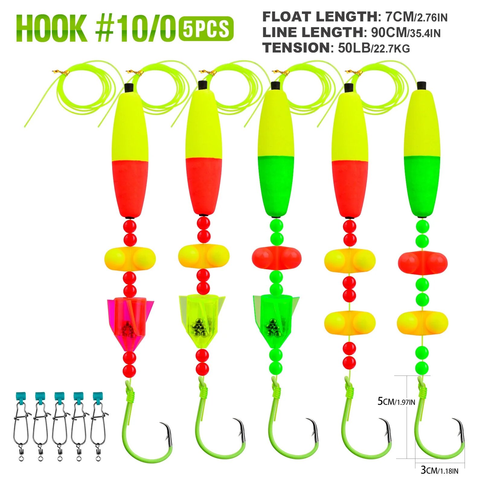 Рыболовные оснастки для сома, 5 шт. C