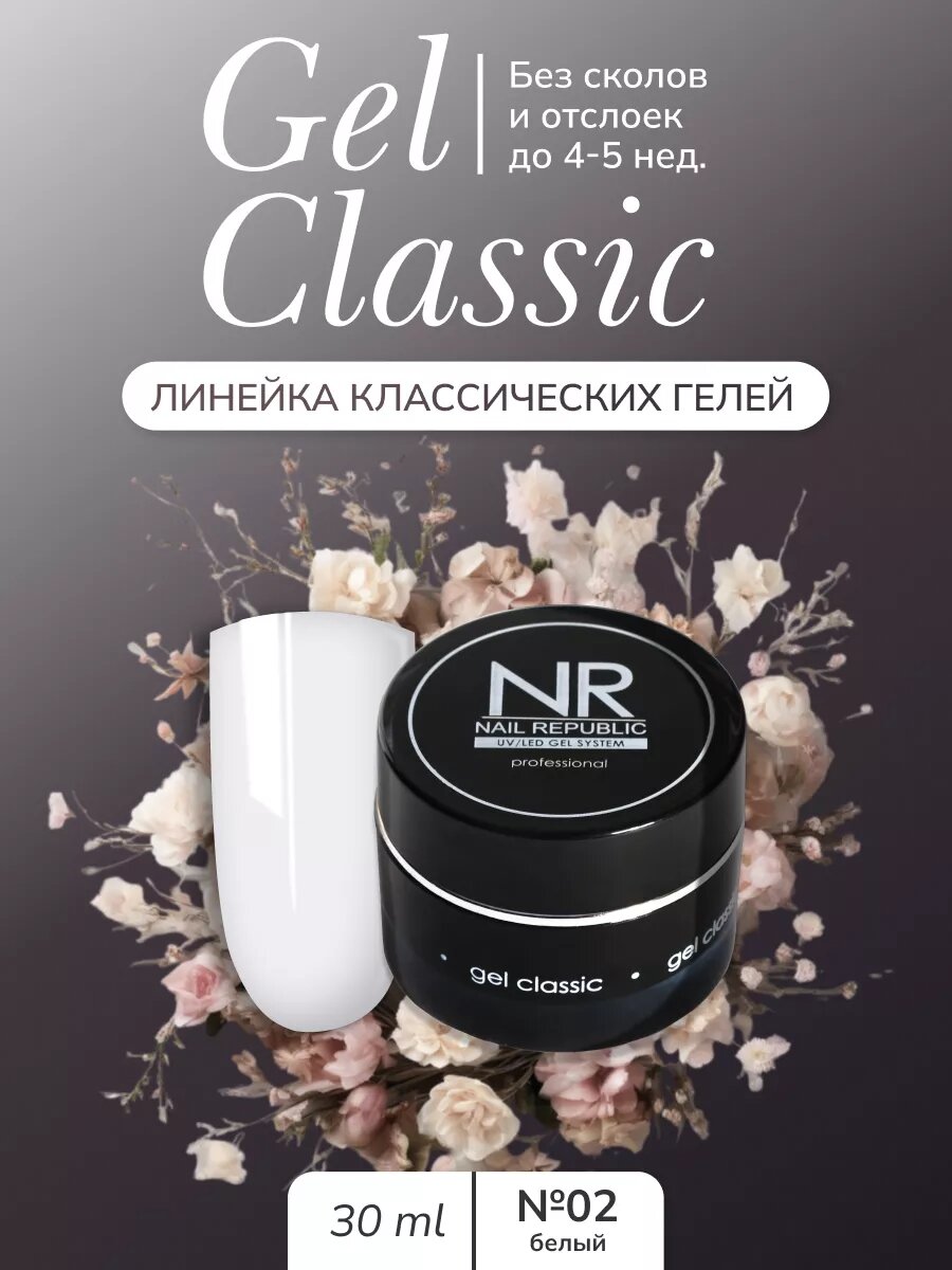 NR Гель для моделирования и наращивания ногтей Gel classic №02 (30 гр)