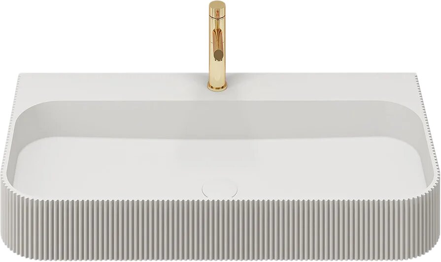 Раковина подвесная Vincea VWB-6SG90MW 90 подвесная, 90 см, без отверстия под смеситель, из искусственного камня, раковина для ванной, белая, прямоугольная