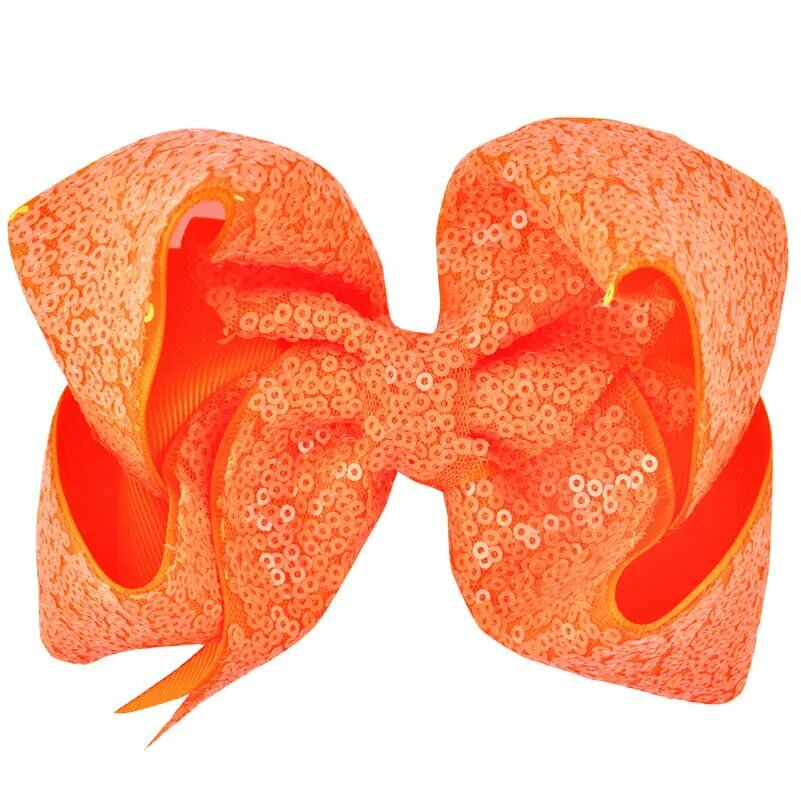 RuoShui 6-дюймовая лента для волос с бантом Оранжевый, Orange