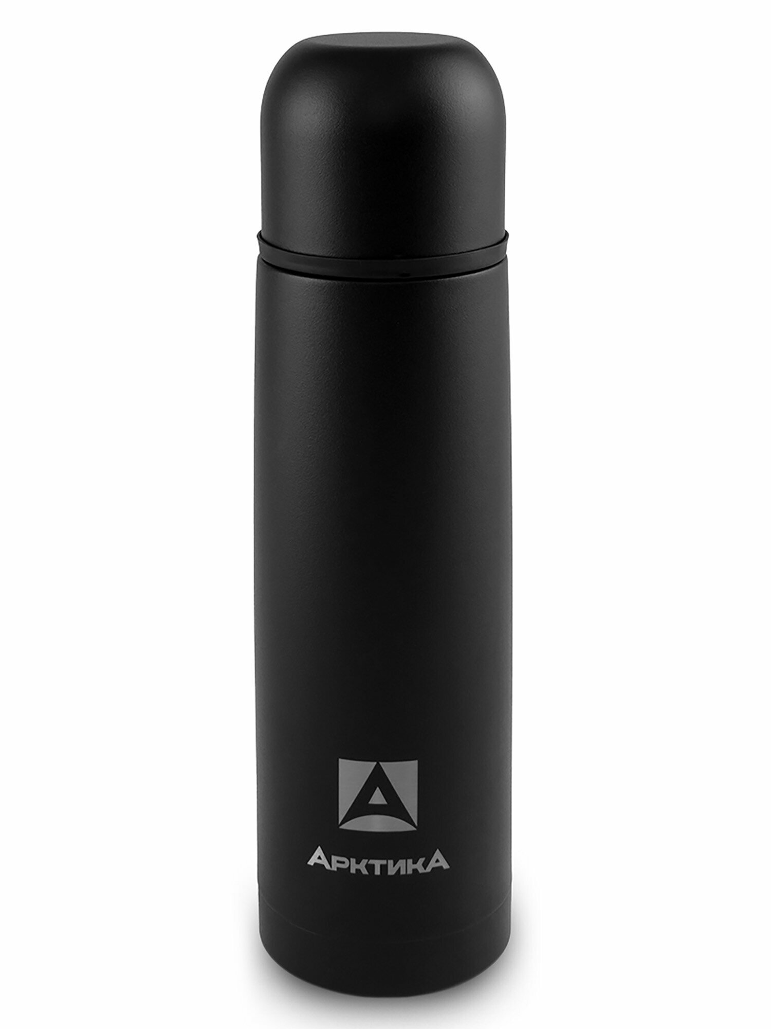 Термос Арктика с узким горлом и глухой пробкой, объем 0,5л Чёрный Песок