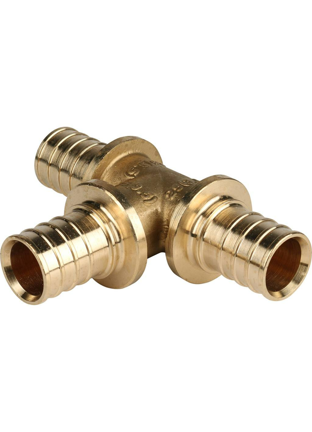 Тройник STOUT равнопроходный 25x25x25 для труб из сшитого полиэтилена аксиальный