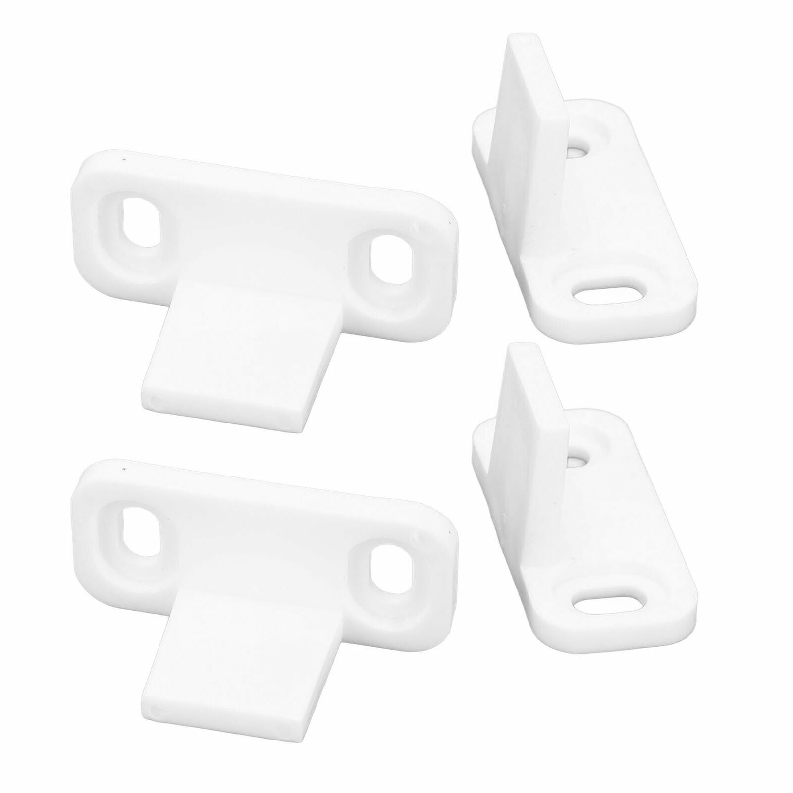 2 комплекта пробок для дверей сарая, углеродистая сталь, пластик, белые аксессуары для оборудования, подходящие для общежития, гостиничного шкафа