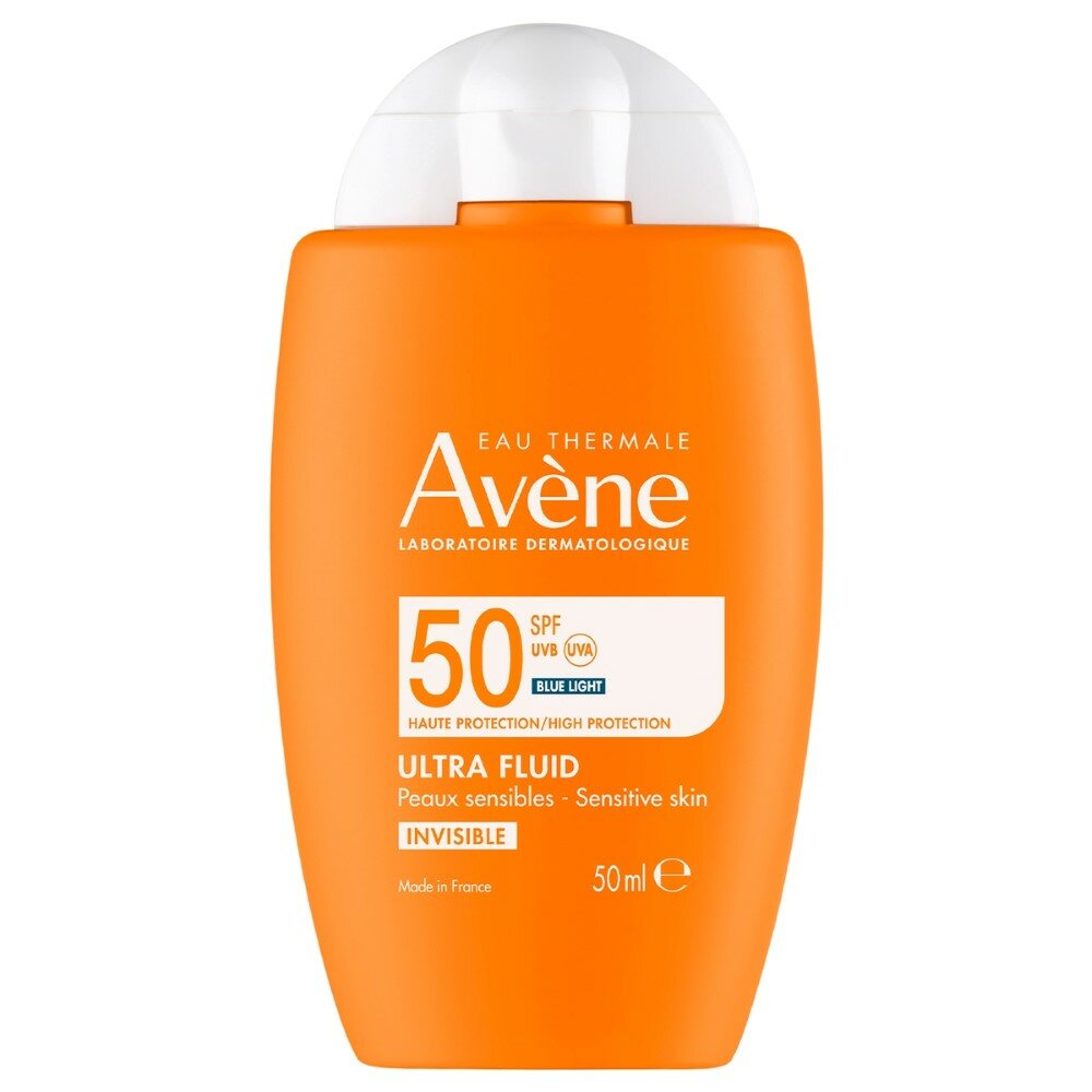 Avene флюид для лица солнцезащитный ультралегкий невидимый spf50 50 мл