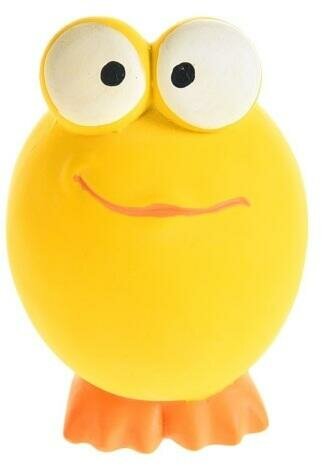 HOMEPET BUBBLE 11х7х7,5 см игрушка для собак головастик с пищалкой латекс