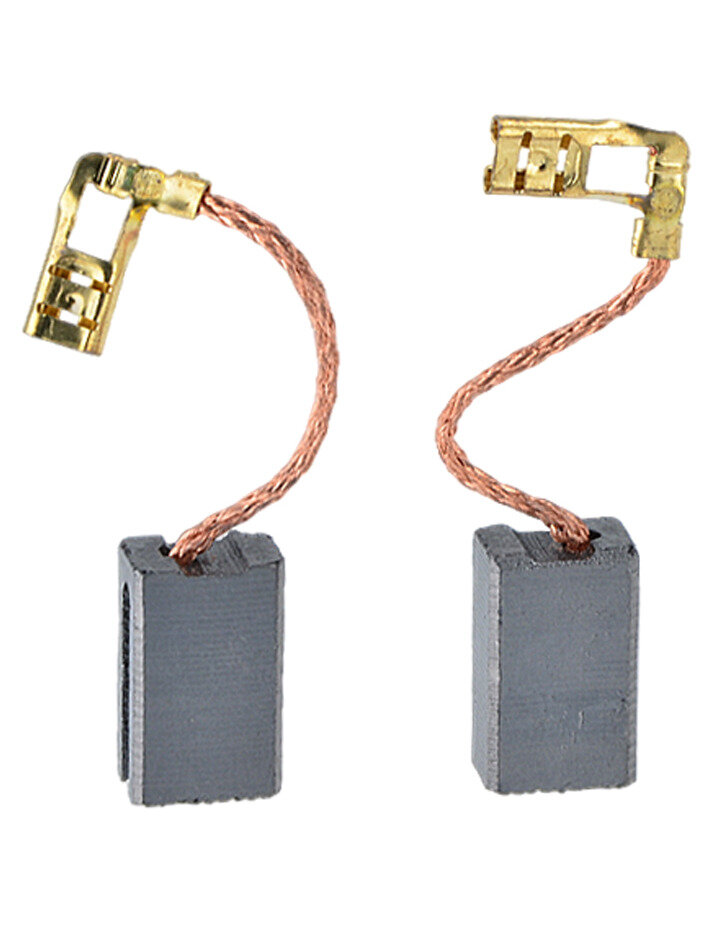 Щетка угольная 7x11x18 (проточка 1, поводок, клемма-мама) для пилы циркулярной (дисковой) P.I.T. PKS165-C