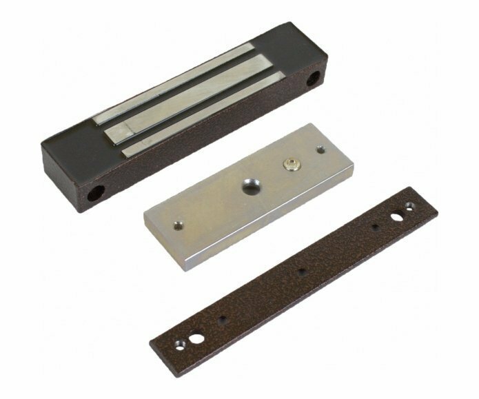 ML-180KB (с планкой)(Коричневый) (AccordTec) Электромагнитный замок, 12В, сила удержания 200кг