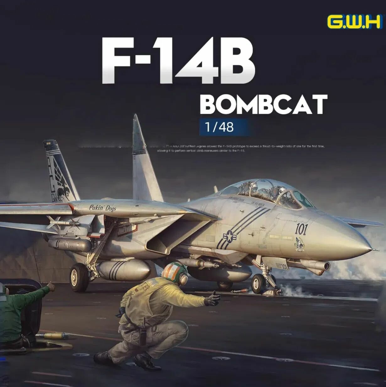 Great Wall Hobby L4833 1/48 F-14B"BOMBCAT" сборная модель самолета