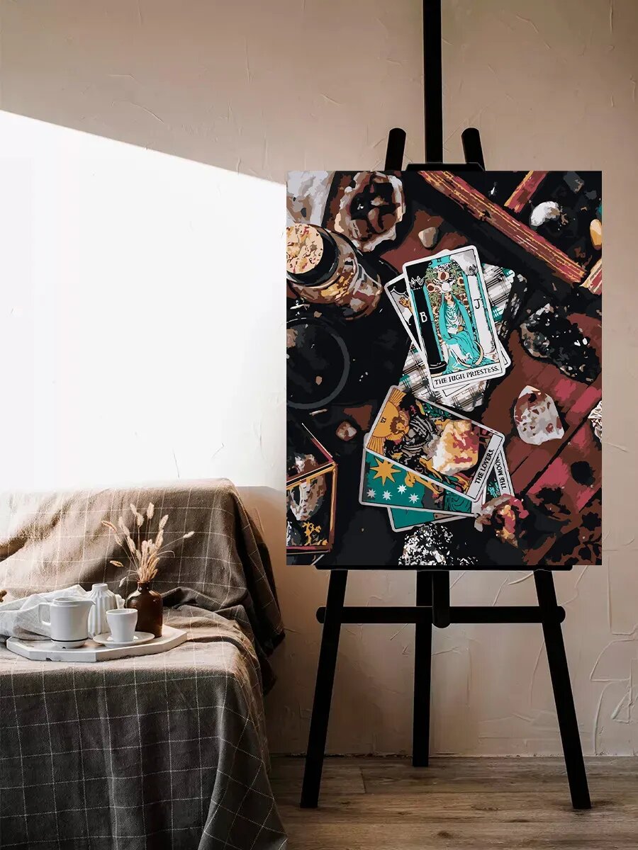 Картина по номерам Эстетичные Колоды Таро Гадание Карты